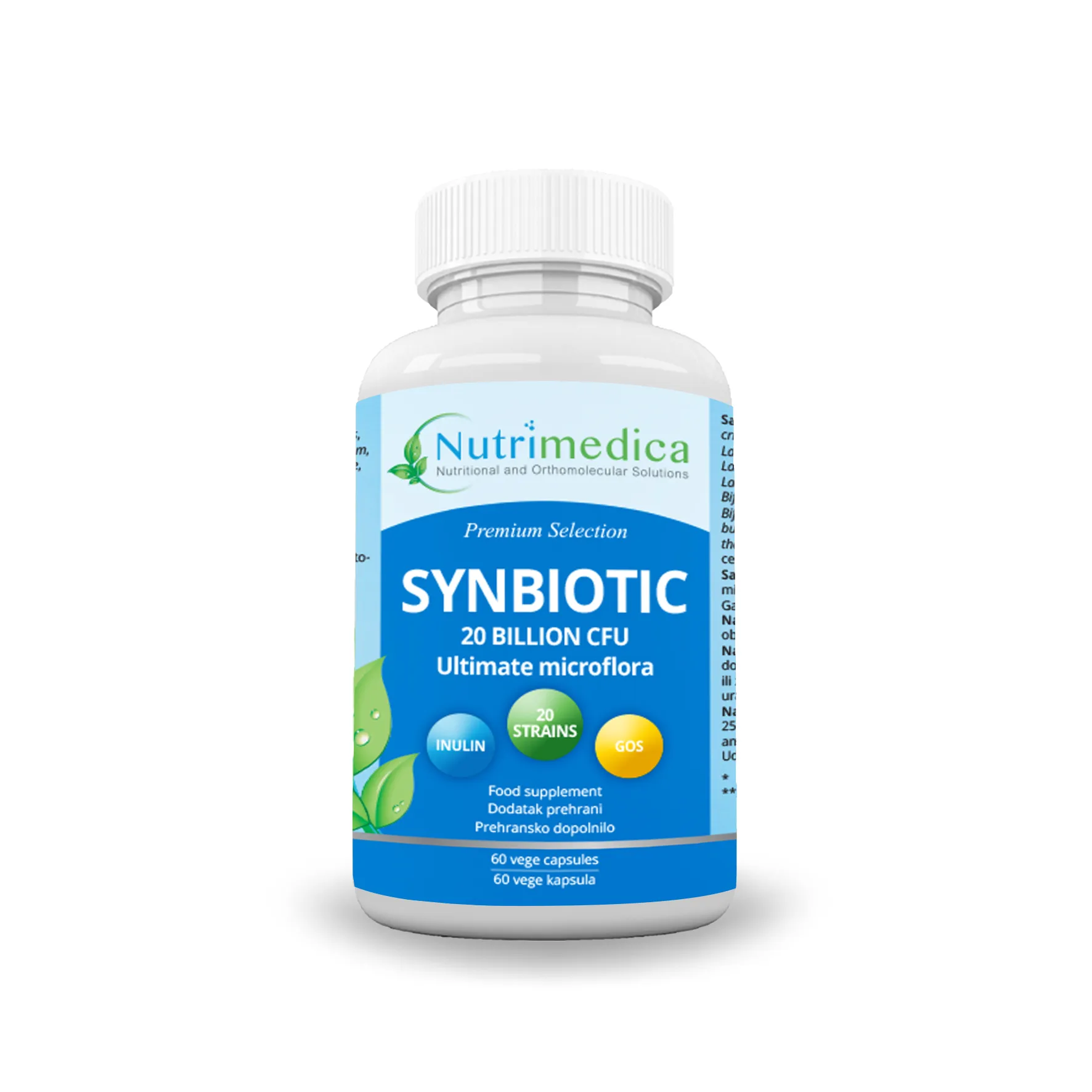 Synbiotic 20 milijadi CFU, 20 sojeva+Inulin+GOS 60 vcaps | 34,9 ...
